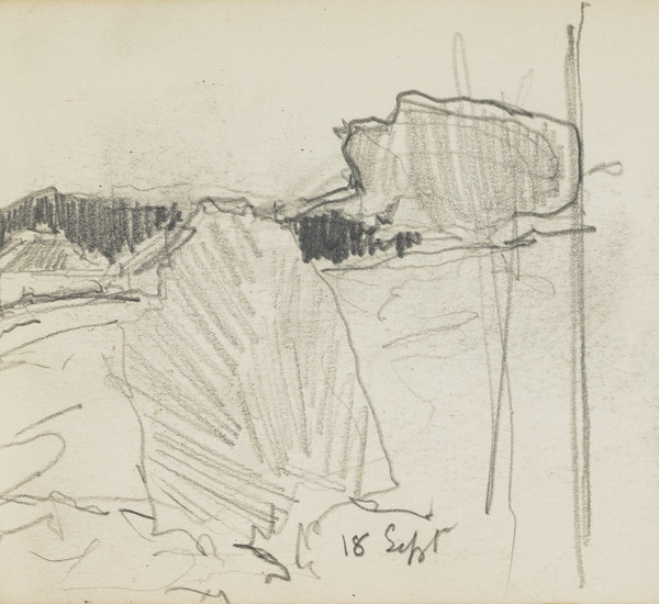 Sketch of landscape by James Paterson | National Galleries of Scotland