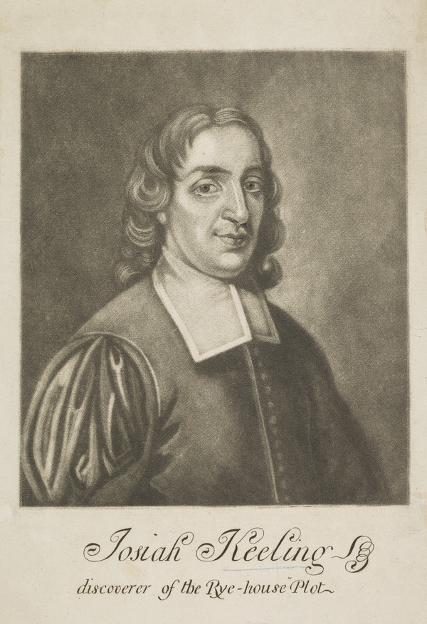Josiah Keeling. Vintner; revealer of the "Rye House Plot", 1683 by Robert White | National ...