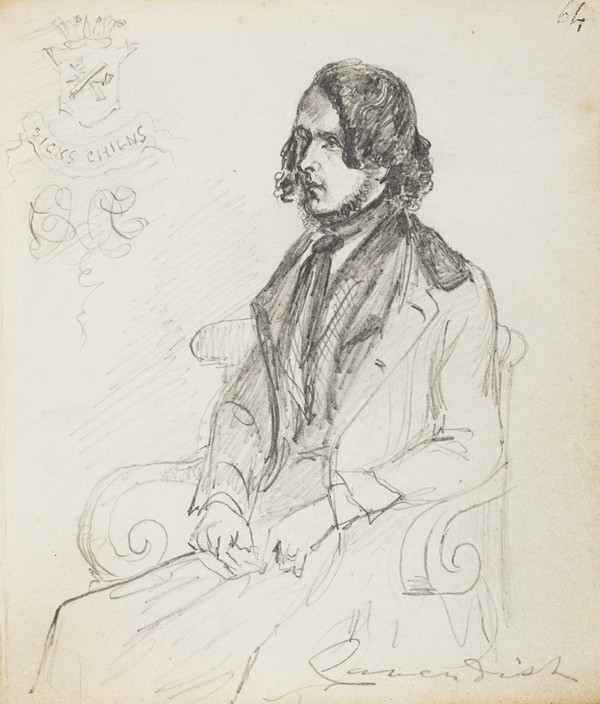 Portrait of a Man and Coat of Arms by Alexander Abernethy Ritchie ...