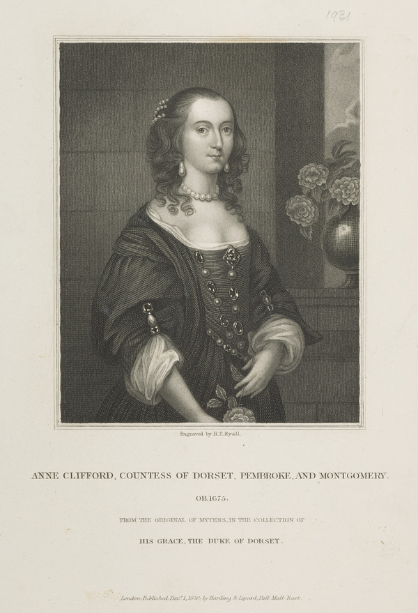 Anne Clifford, Countess of Pembroke and Montgomery, 1590 - 1676. 2nd ...