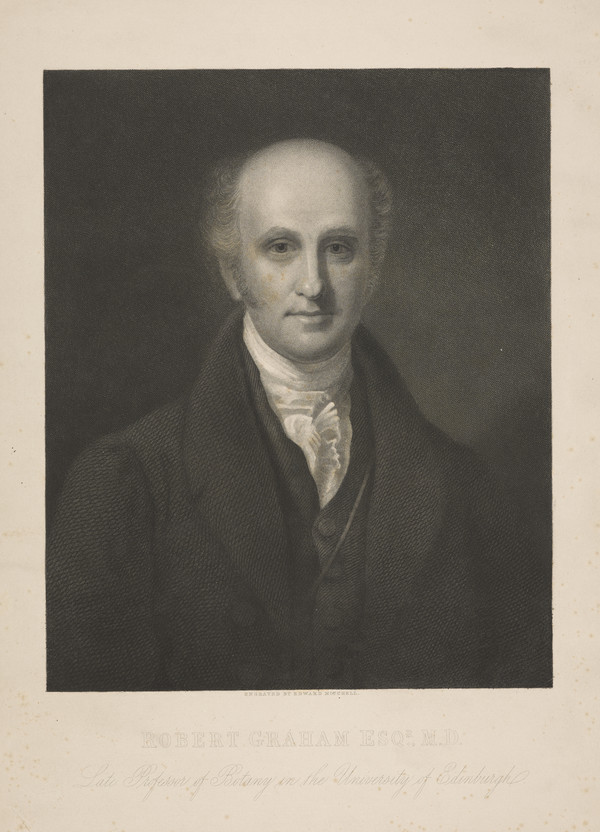 Robert Graham, 1786 - 1845. Professor of Botany, Edinburgh University ...