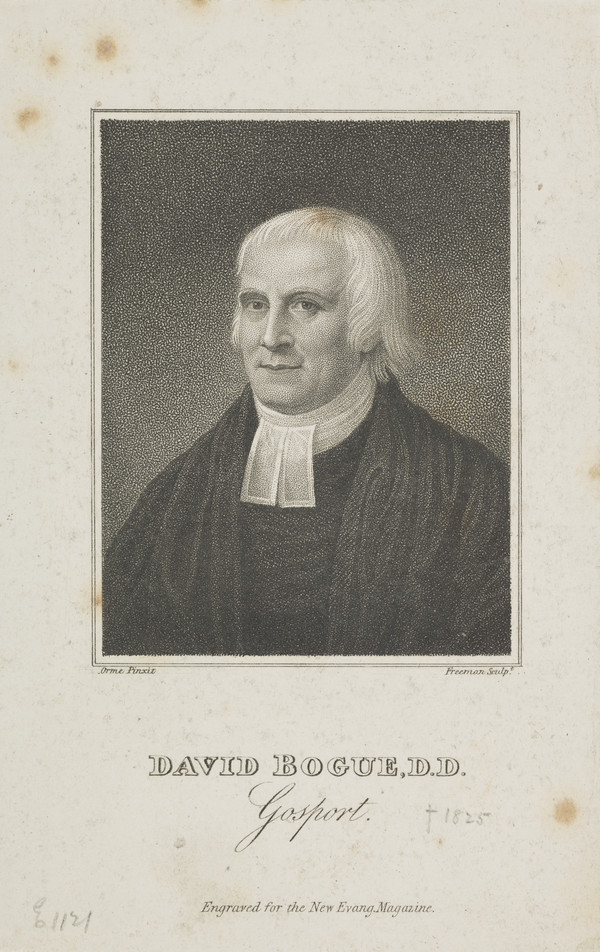 David Bogue, 1750 - 1825. Congregational minister by Samuel Freeman ...