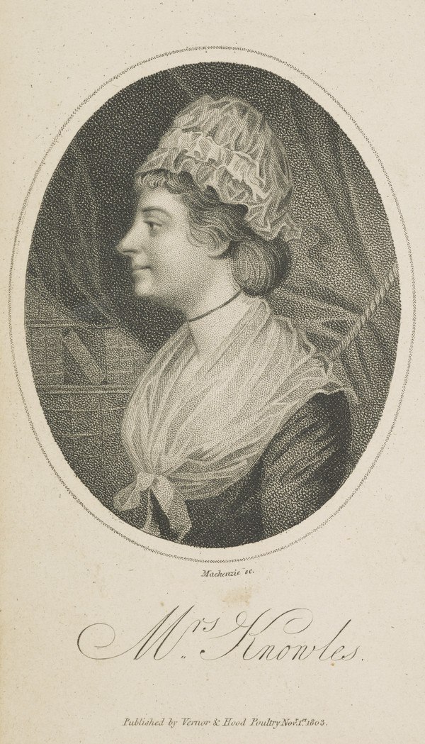 Mary Knowles (née Morris), 1733 - 1807. Writer and radical campaigner ...