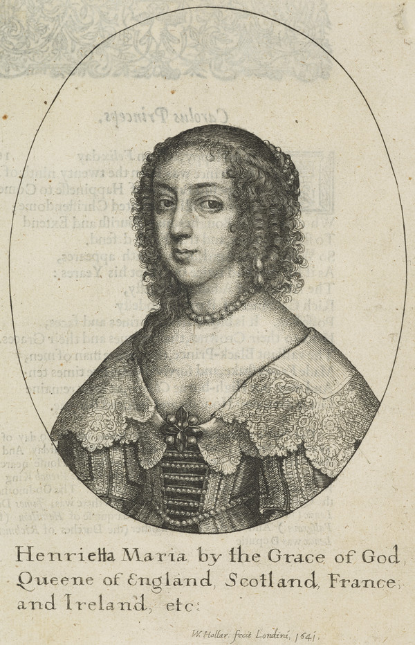 Queen Henrietta Maria, 1609 - 1669. Queen of Charles I by Wenceslaus ...