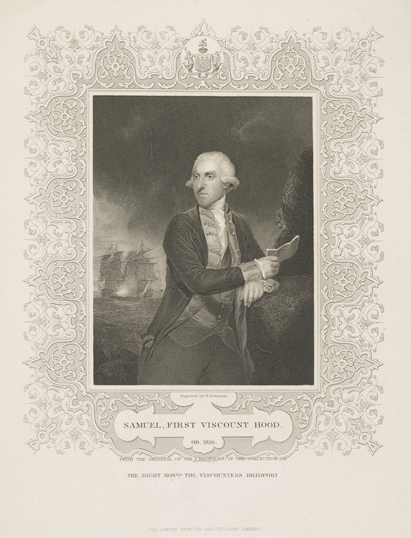 Samuel Hood, 1st Viscount Hood, 1724 - 1816. Admiral by H. Robinson ...