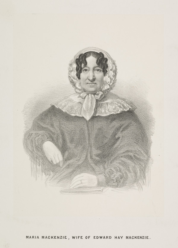 Maria Murray-Mackenzie, died 1858. Wife of Edward Hay Mackenzie ...