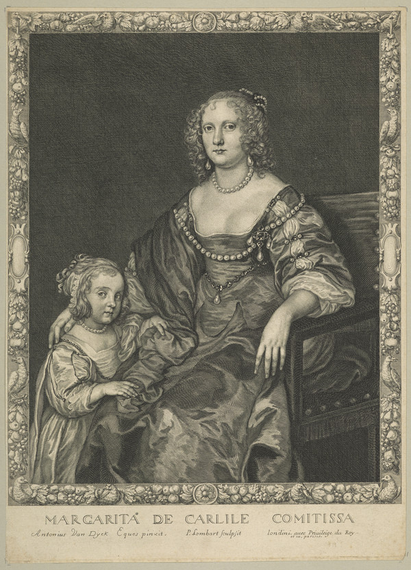 Margaret Russell, Countess of Carlisle, 1618 - 1676. Wife of James Hay ...