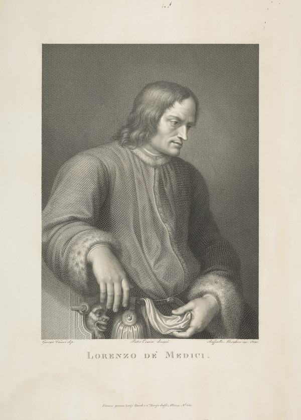 Lorenzo I de' Medici, the Magnificent, 1448 - 1498 by Raphael Morghen ...