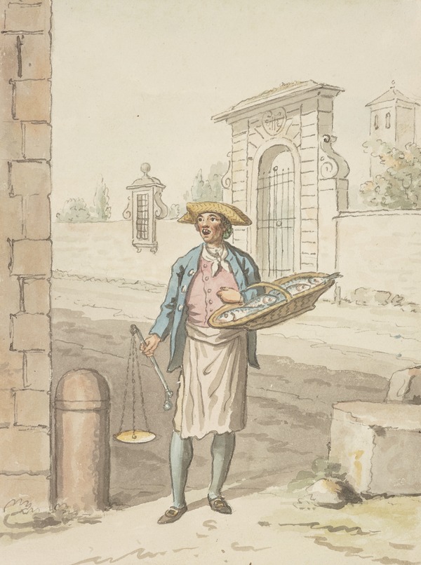 Fishmonger of Rome by David Allan | National Galleries of Scotland
