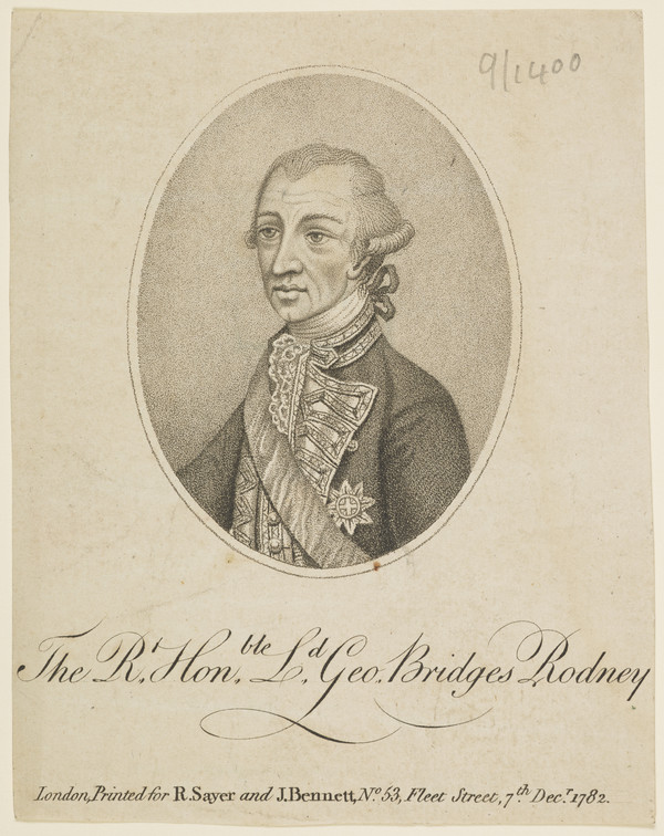 George Bridges Rodney, 1st Baron Rodney, 1718 - 1792. Admiral ...