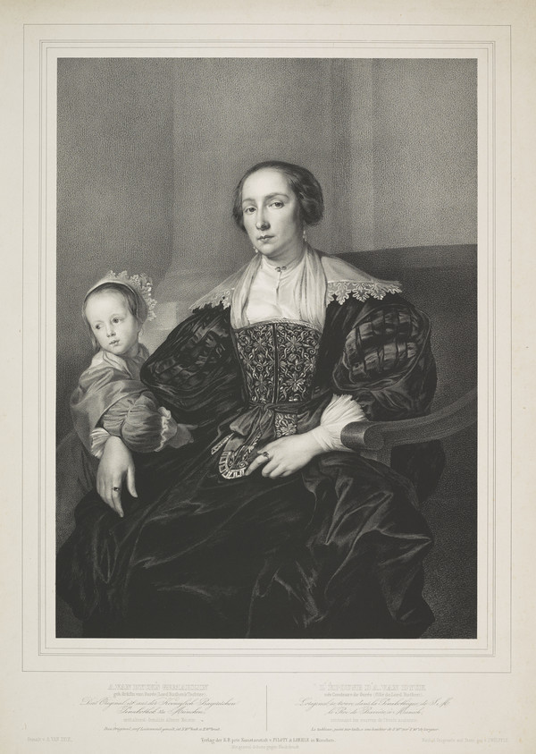 Mary Ruthven, died 1645. Wife of Sir Anthony van Dyck by J. Wolffle ...