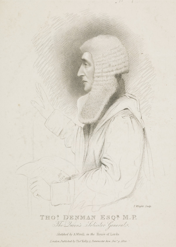 Thomas Denman, 1st Baron Denman, 1779 - 1854. Lord Chief Justice by T ...