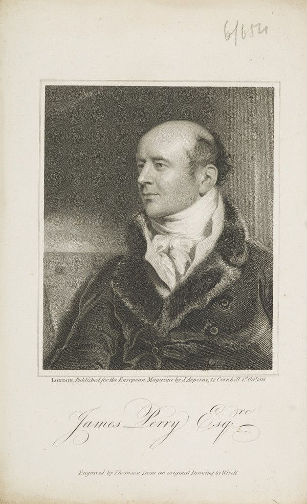 James Perry, 1756 - 1821. Scottish writer and journalist by J. Thomson | National Galleries of ...