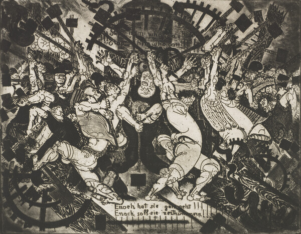 Plate XIII from the 'General Ludd' Portfolio by Bela Uitz | National ...