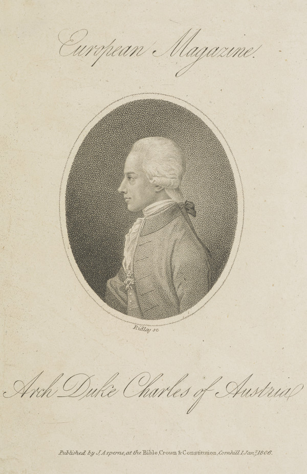 Charles Louis, Archduke of Austria, 1771 - 1847. Military commander by Ridley | National ...