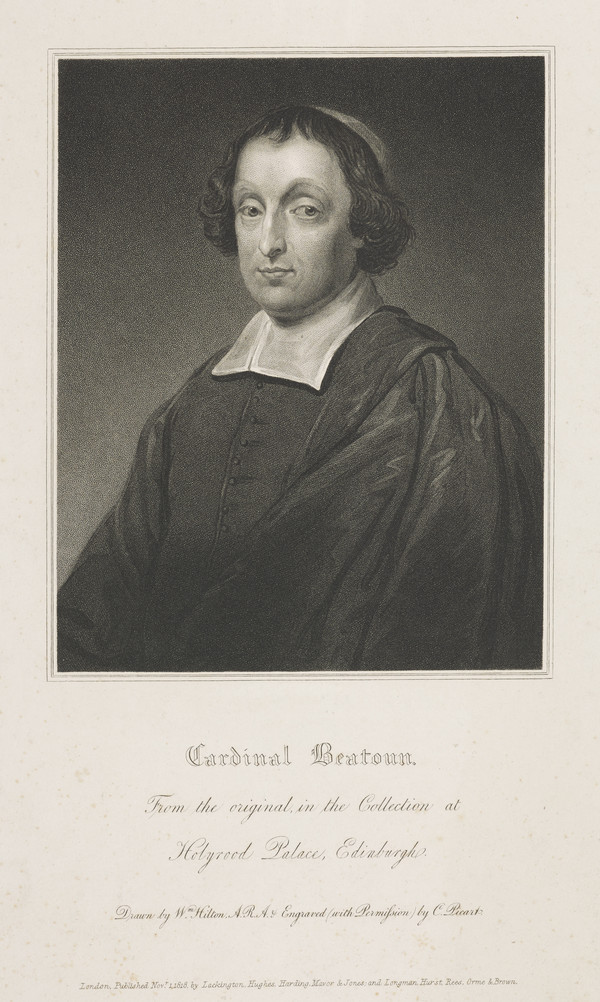 David Beaton, Cardinal Archbishop of St Andrews, 1494 - 1546 by Charles ...