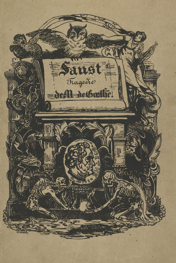 Cover for Faust - front wrapper by Eugene Delacroix | National ...