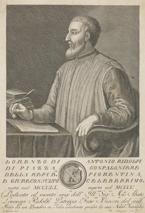 Lorenzo de Antonio Ridolfi, 1360 - 1400. Gonfalier of the Republic of ...