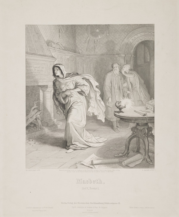 The Shakespeare Gallery: Macbeth, Act V, Scene 1 by Louis Jacoby ...