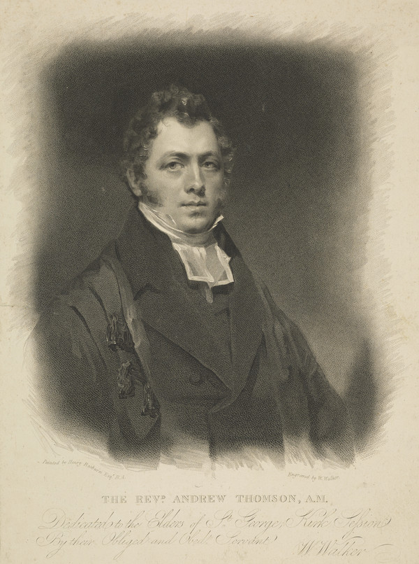 Rev. Andrew Thomson, 1779 - 1831. Minister of St George's, Edinburgh by ...