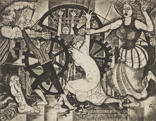 Plate II from the 'General Ludd' Portfolio by Bela Uitz | National ...