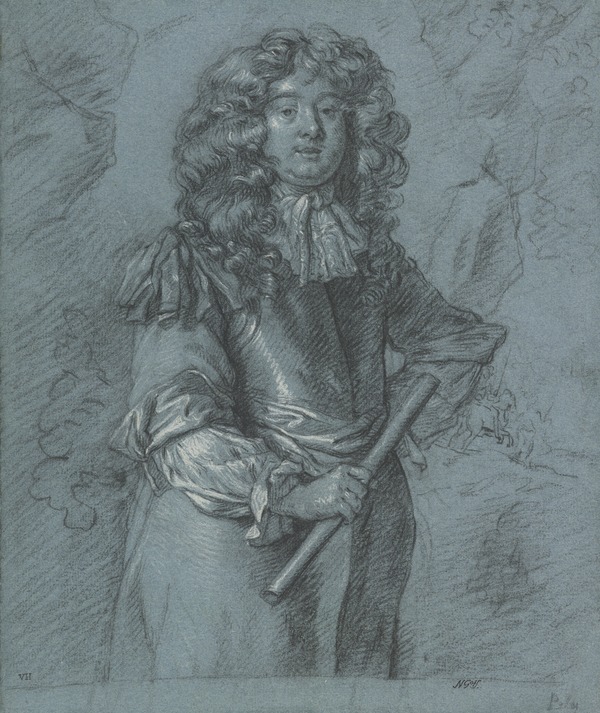 Study of a Man, a Baton in his Right Hand; A Prancing Horse with Rider ...