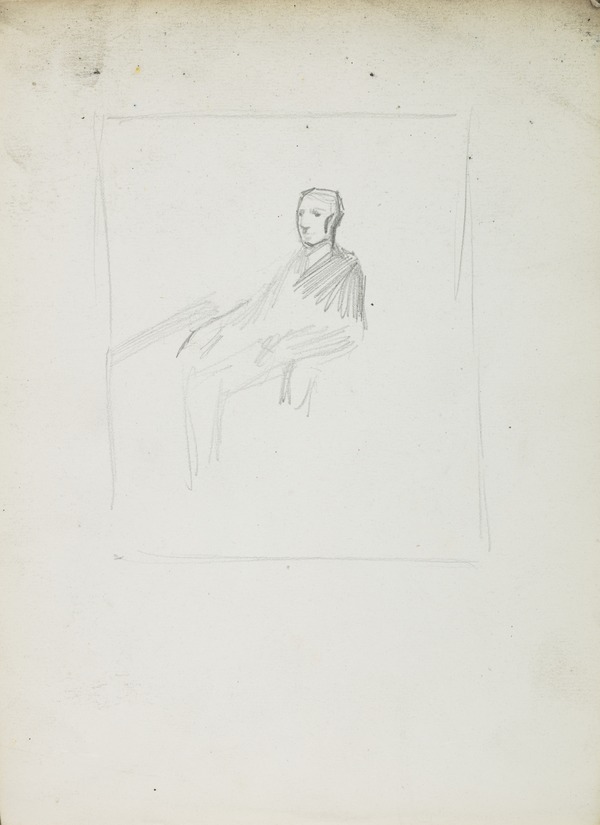 Composition Sketch for a Portrait of Robert Gourlay (1840 - ?) by Sir ...