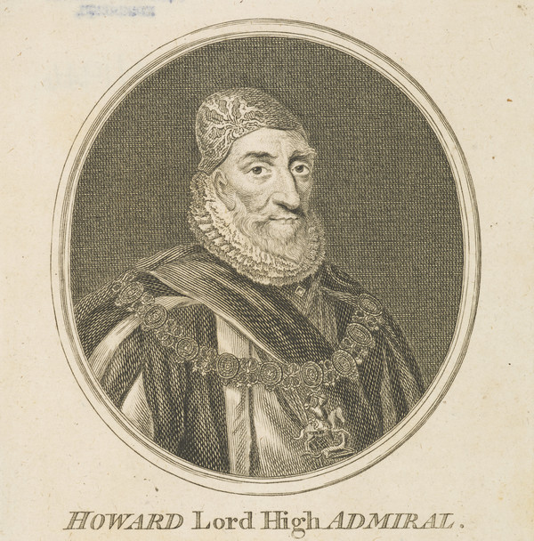 Charles Howard, 1st Earl of Nottingham, 1536 - 1624. Lord High Admiral ...