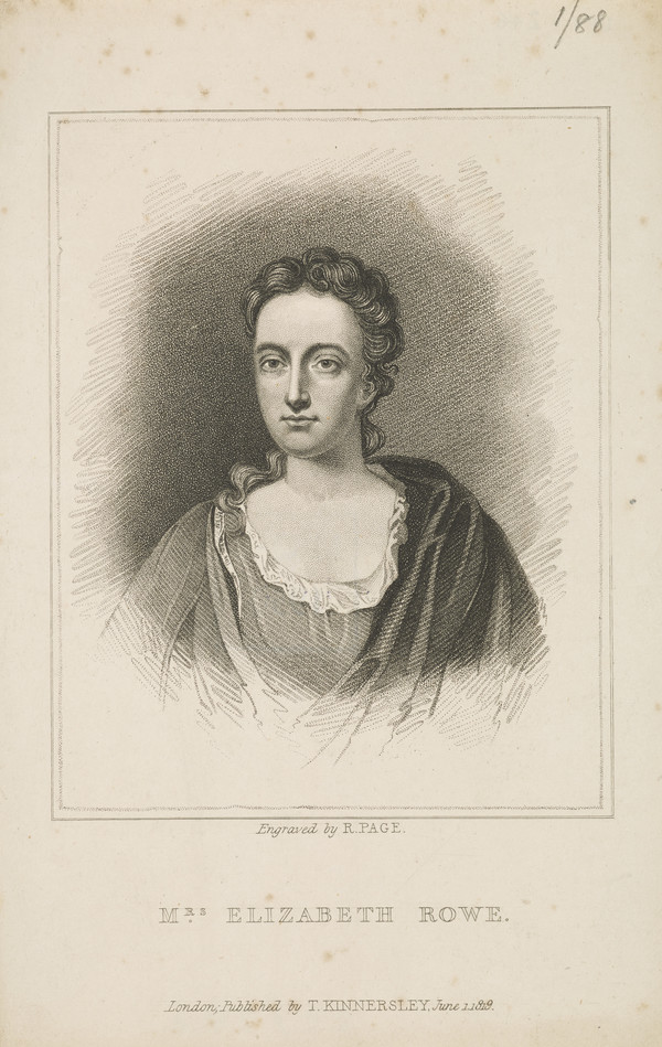 Elizabeth (Singer) Rowe, 1674 - 1737. Author by R. Page | National ...