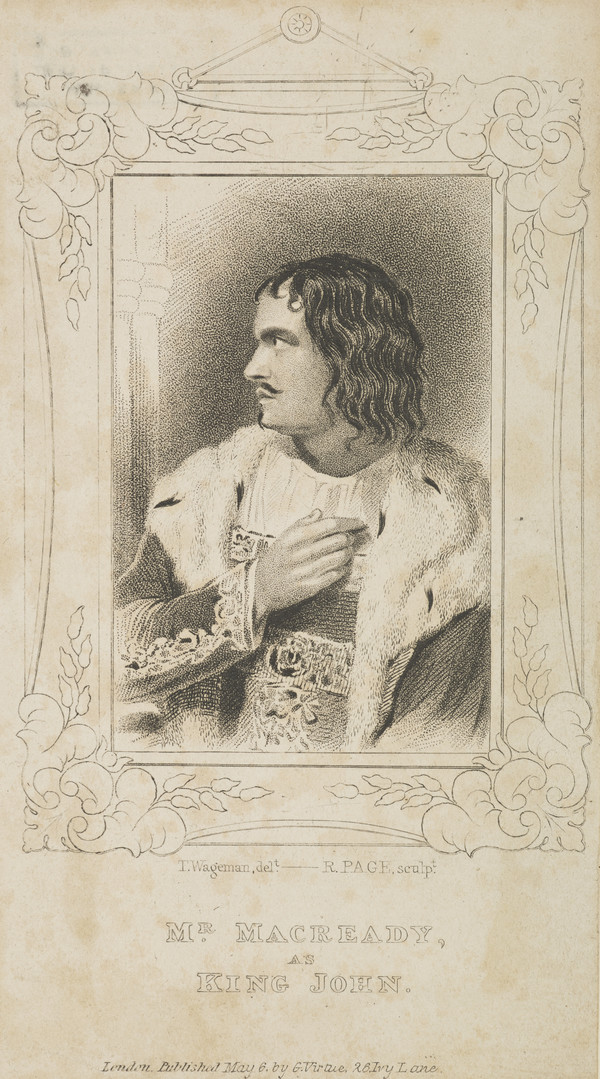 William Charles Macready, 1793 - 1873. Actor by R. Page | National ...