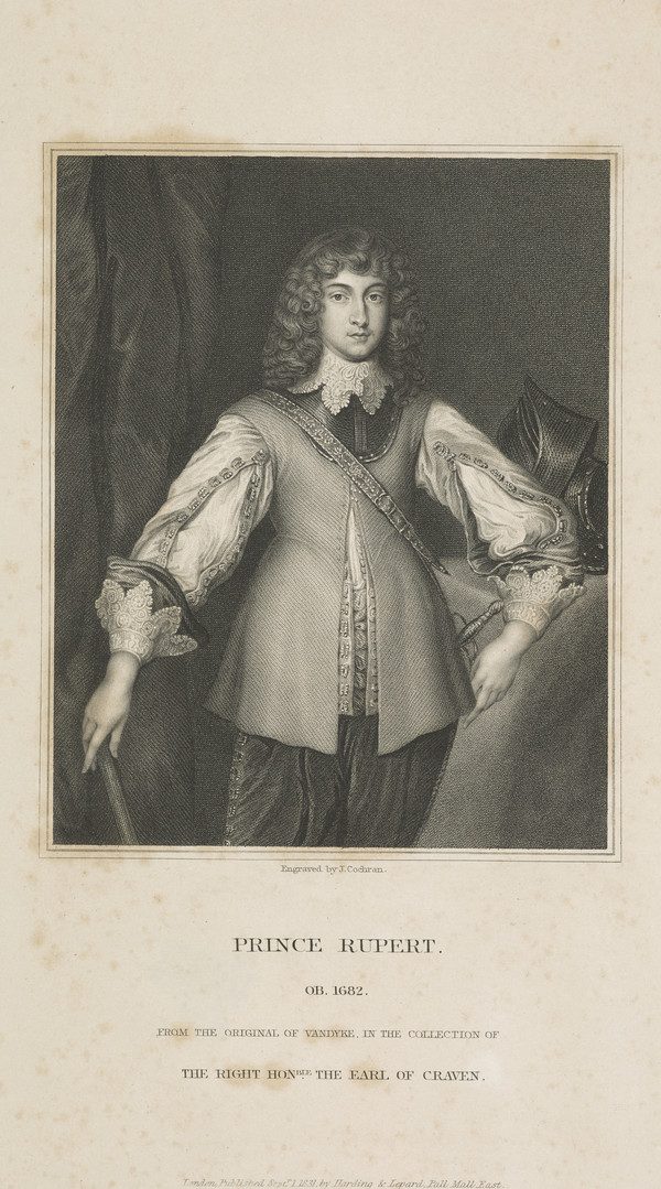 Prince Rupert, 1619 - 1682. Son of Elizabeth, Queen of Bohemia by John ...