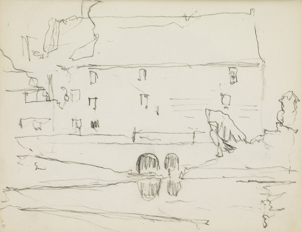 Sketch of house and bridge by James Paterson | National Galleries of ...