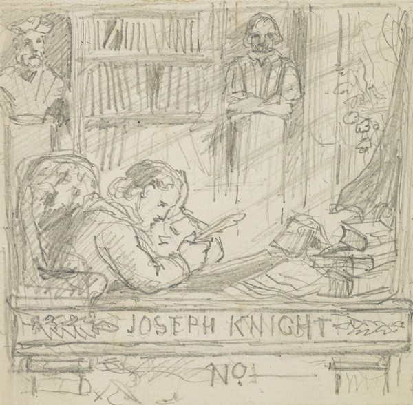 Bookplate Design for Joseph Knight by William Bell Scott | National ...