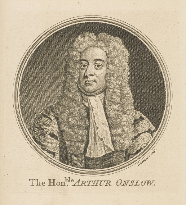 Arthur Onslow, 1691 - 1768. Speaker of the House of Commons by Ravenet ...