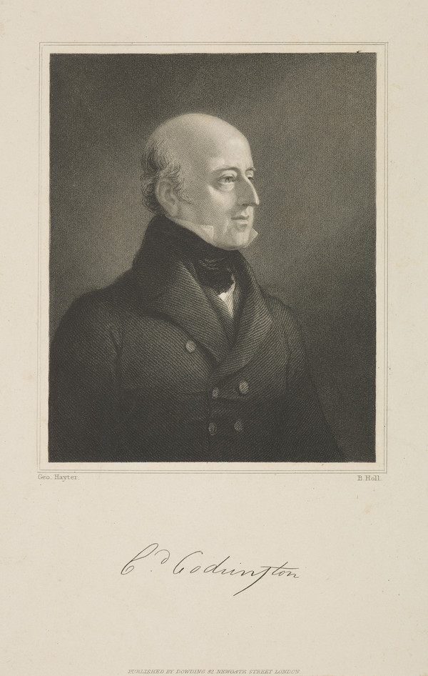 Sir Edward Codrington, 1770 - 1851. Admiral by Benjamin Henry B. Holl ...