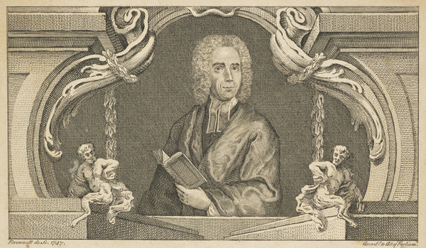 Isaac Watts, 1674 - 1748. Non-conformist divine and hymn-writer by Simon Francois Ravenet ...