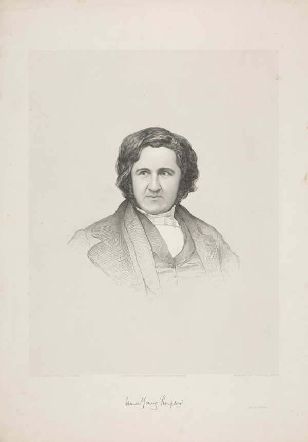 Sir James Young Simpson, 1811 - 1870. Discoverer of chloroform by John ...