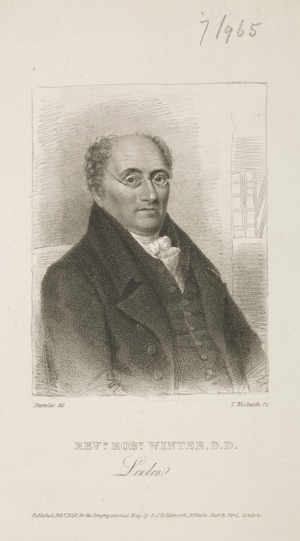 Rev. Robert Winter, 1762 - 1833. Independent minister, London by Thomas ...