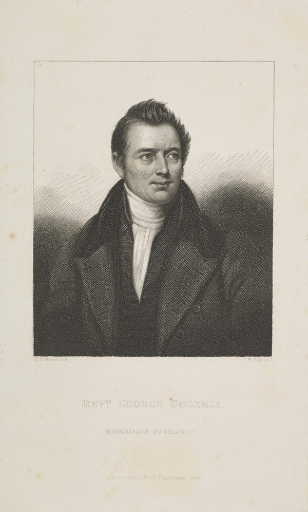 Rev. George Gogerly, died 1877. Missionary in Calcutta by Henry Richard ...