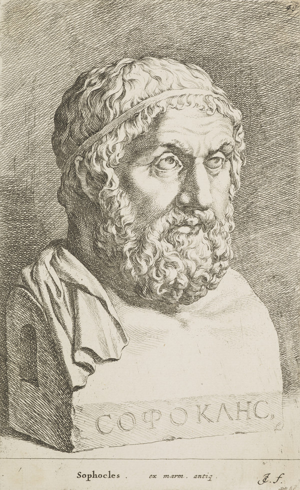 Sophocles, 496 - 405 BC. Greek tragic poet by Jan de Bisschop ...