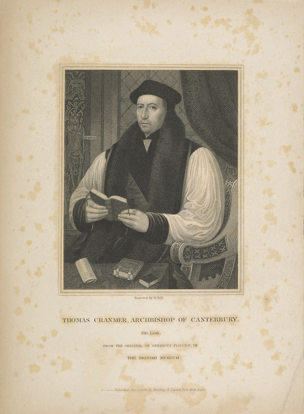 Thomas Cranmer, 1489 - 1556. Archbishop of Canterbury; martyr by ...