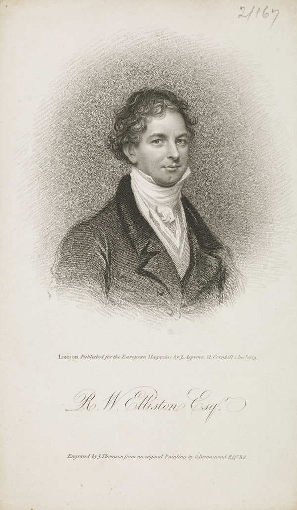 Robert Elliston, 1774 - 1831. English dramatic author and actor by J ...