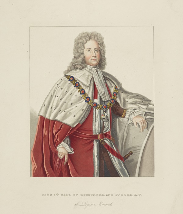 John Ker, 5th Earl and 1st Duke of Roxburghe, c 1680 - 1741. Statesman ...