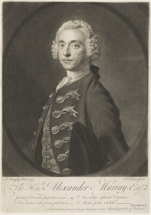 Alexander Murray, 1712 - 1778. Son of 4th Lord Elibank. Jacobite by ...
