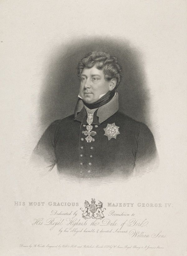 George IV, 1762 - 1830. Reigned as Regent 1811 - 1820, as King 1820 ...
