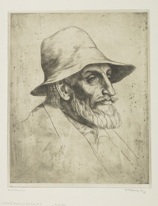 Head of an Old Man, No. 2 (Strang No. 292) by William Strang | National ...