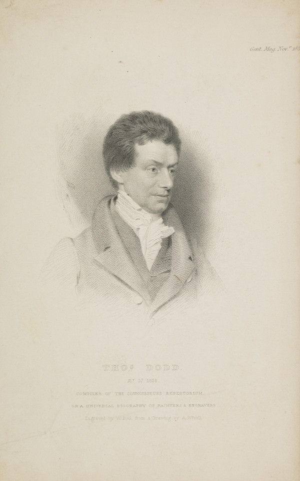 Thomas Dodd, 1771 - 1850. Auctioneer and printseller by William Holl ...