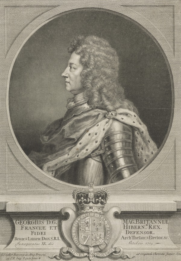 George I, 1660 - 1727. Reigned 1714 - 1727 by Jacques Chereau ...
