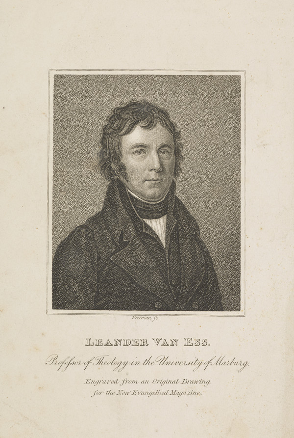 Rev. Leander Van Ess, 1772 - 1847. Professor of Theology at University ...