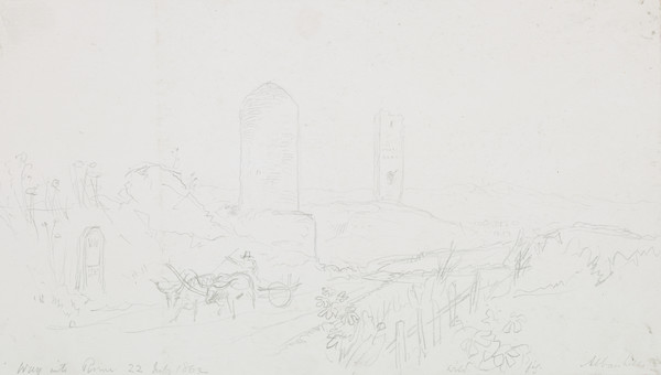 The Road to Rome and the Alban Hills by William Bell Scott | National ...